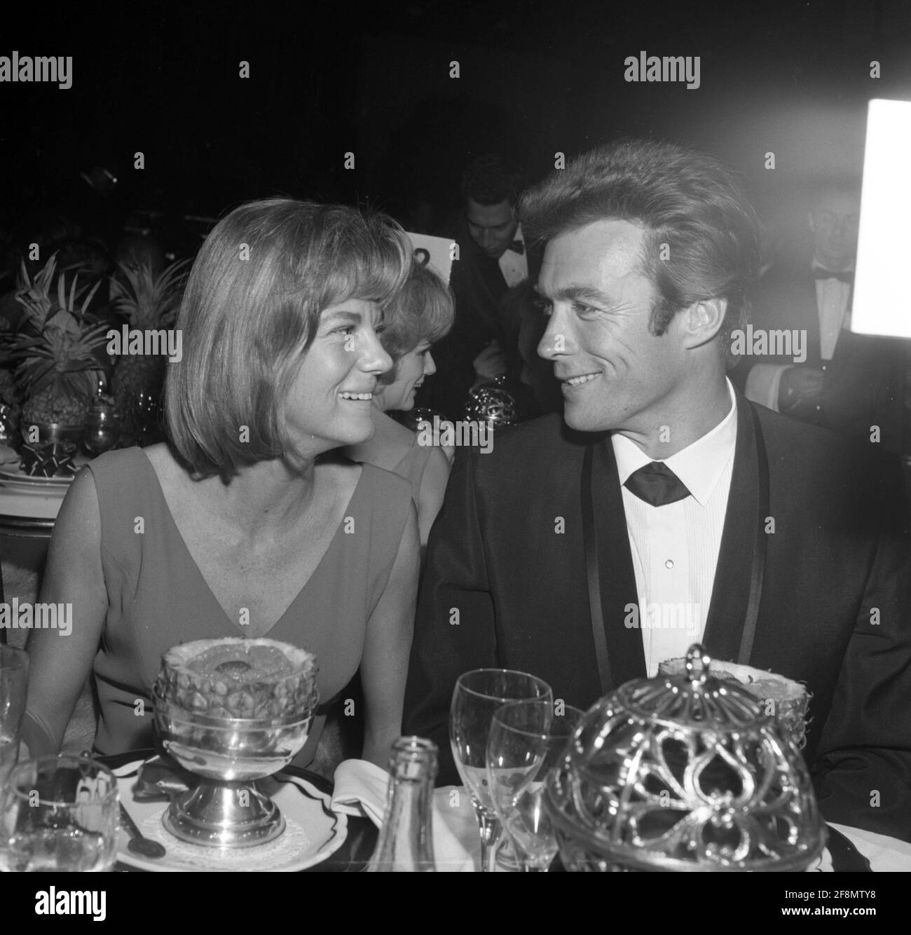 Clint Eastwood und Maggie Johnson um die 1970er Jahre Credit: Ralph ...