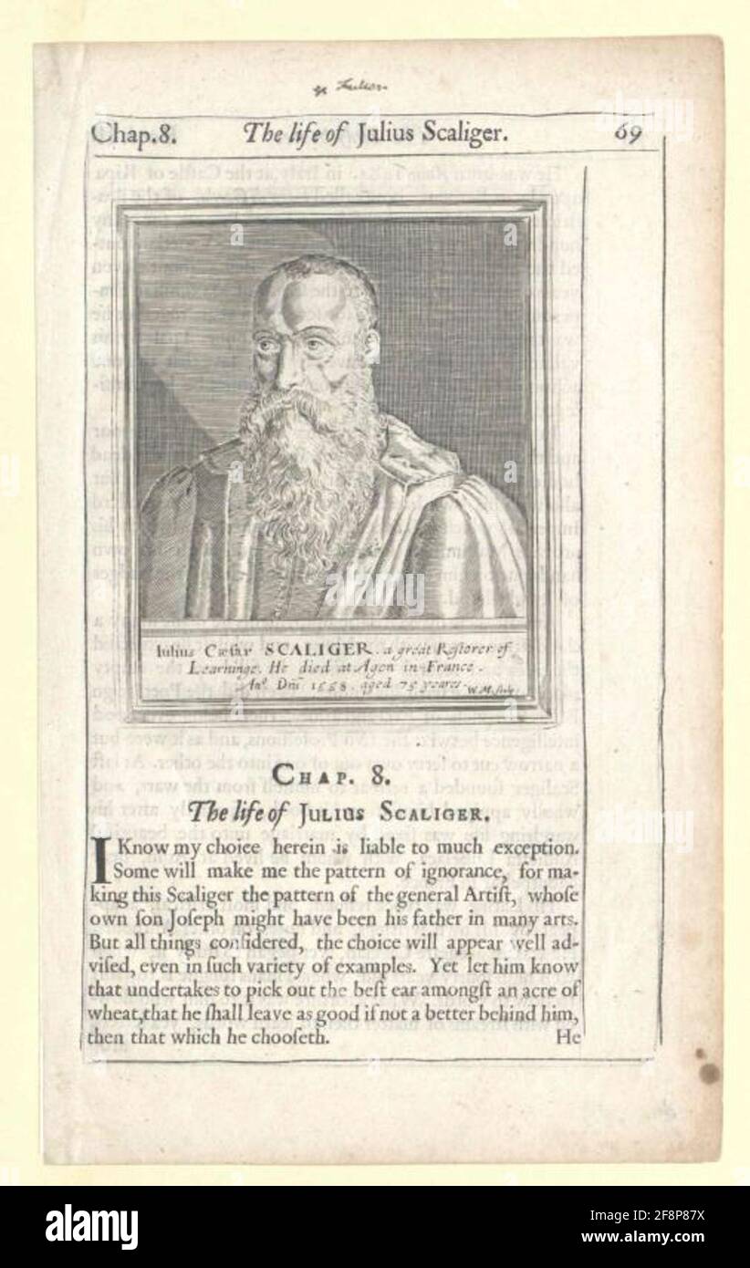 Julius caesar scaliger -Fotos und -Bildmaterial in hoher Auflösung – Alamy