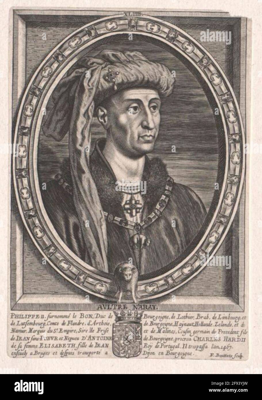 Philipp III Der gute, Herzog von Burgund Stecher: Bouttat, Frederik (der Jüngere Stockfotografie ...