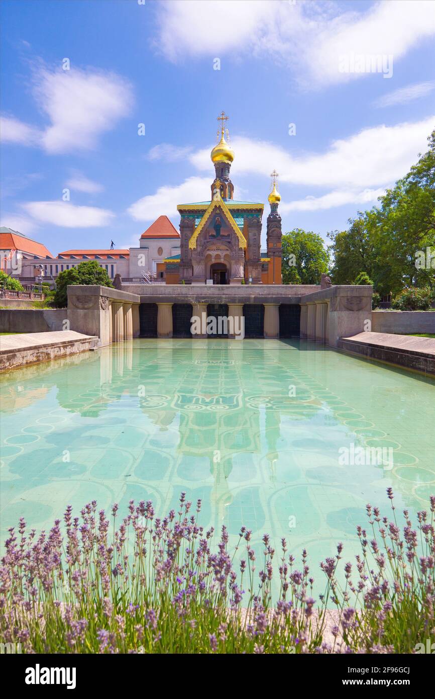 St. Maria Magdalena Russisch-Orthodoxe Kirche von Darmstadt Deutschland. Russische Orthodoxe ...