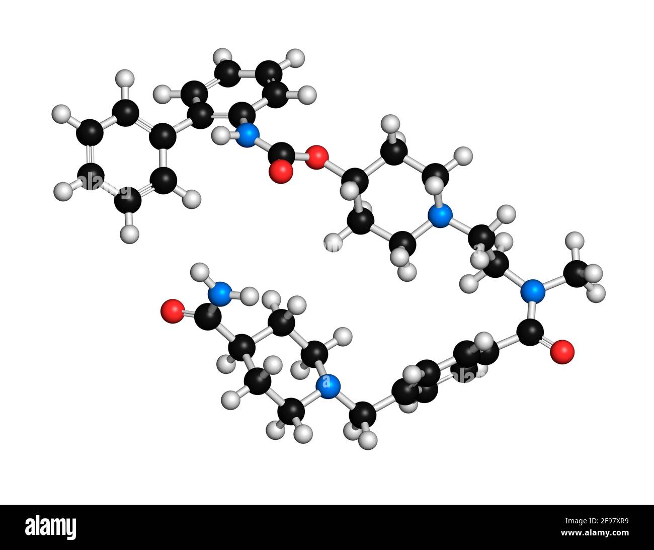 Revefenacin COPD-Medikamentenmolekül, Abbildung Stockfotografie - Alamy