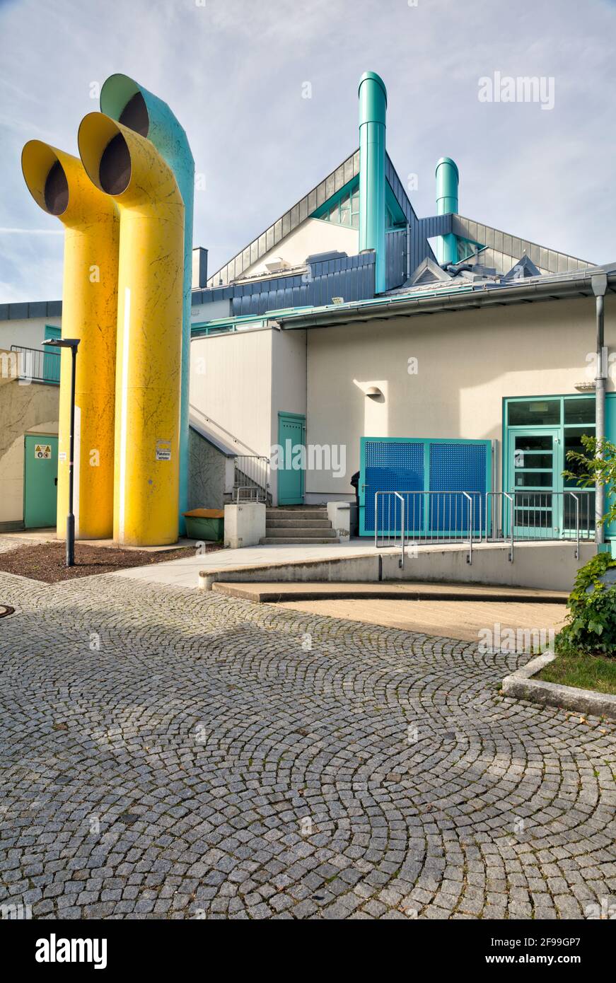 Kurfürstenbad, Wassersport, Hallenbad, Hausfassade, Amberg, Oberpfalz ...