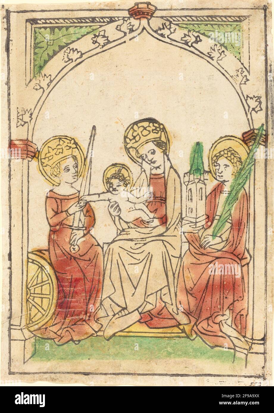 Jungfrau und kind mit heiligen catherine von alexandria und barbara -Fotos und -Bildmaterial in ...