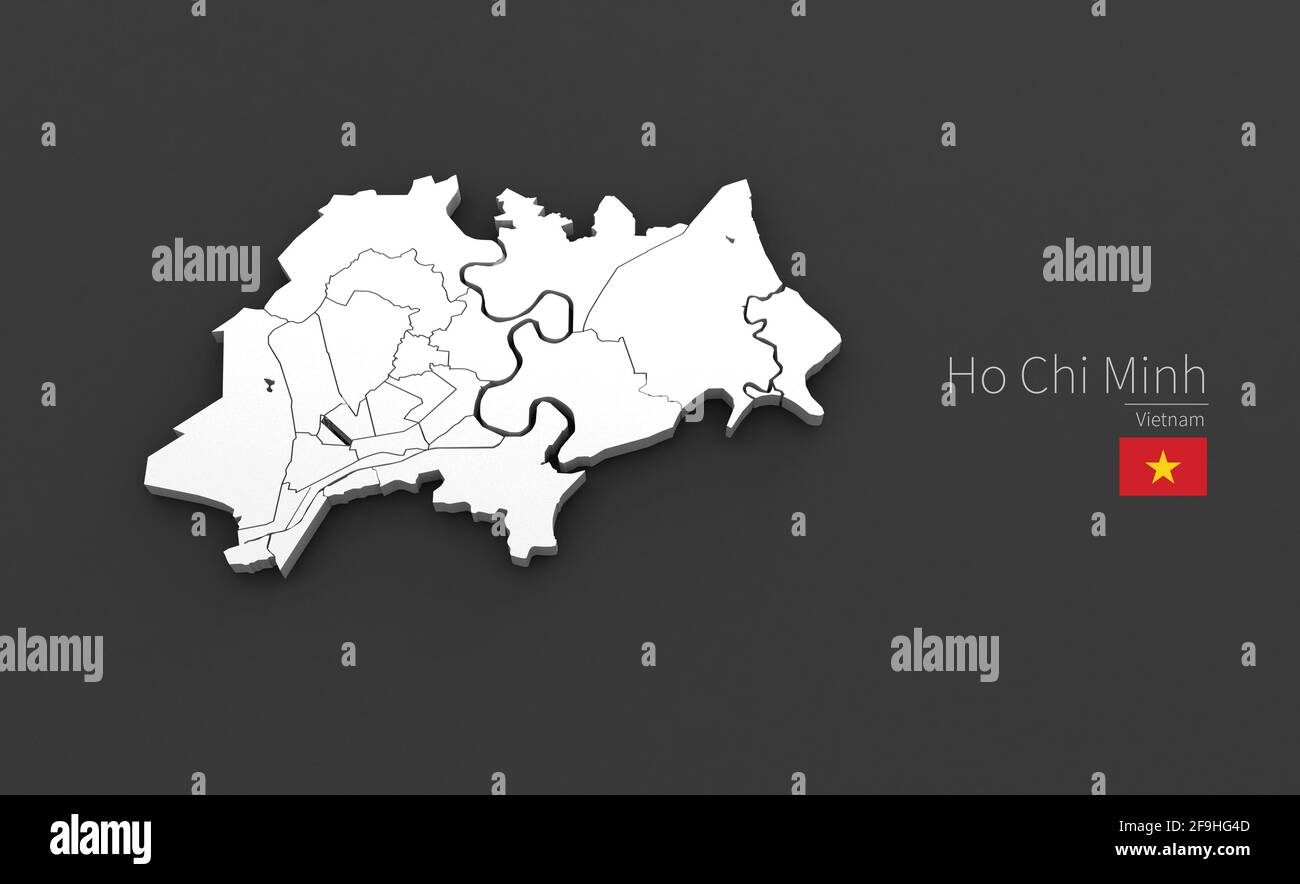 Ho chi minh city map -Fotos und -Bildmaterial in hoher Auflösung – Alamy