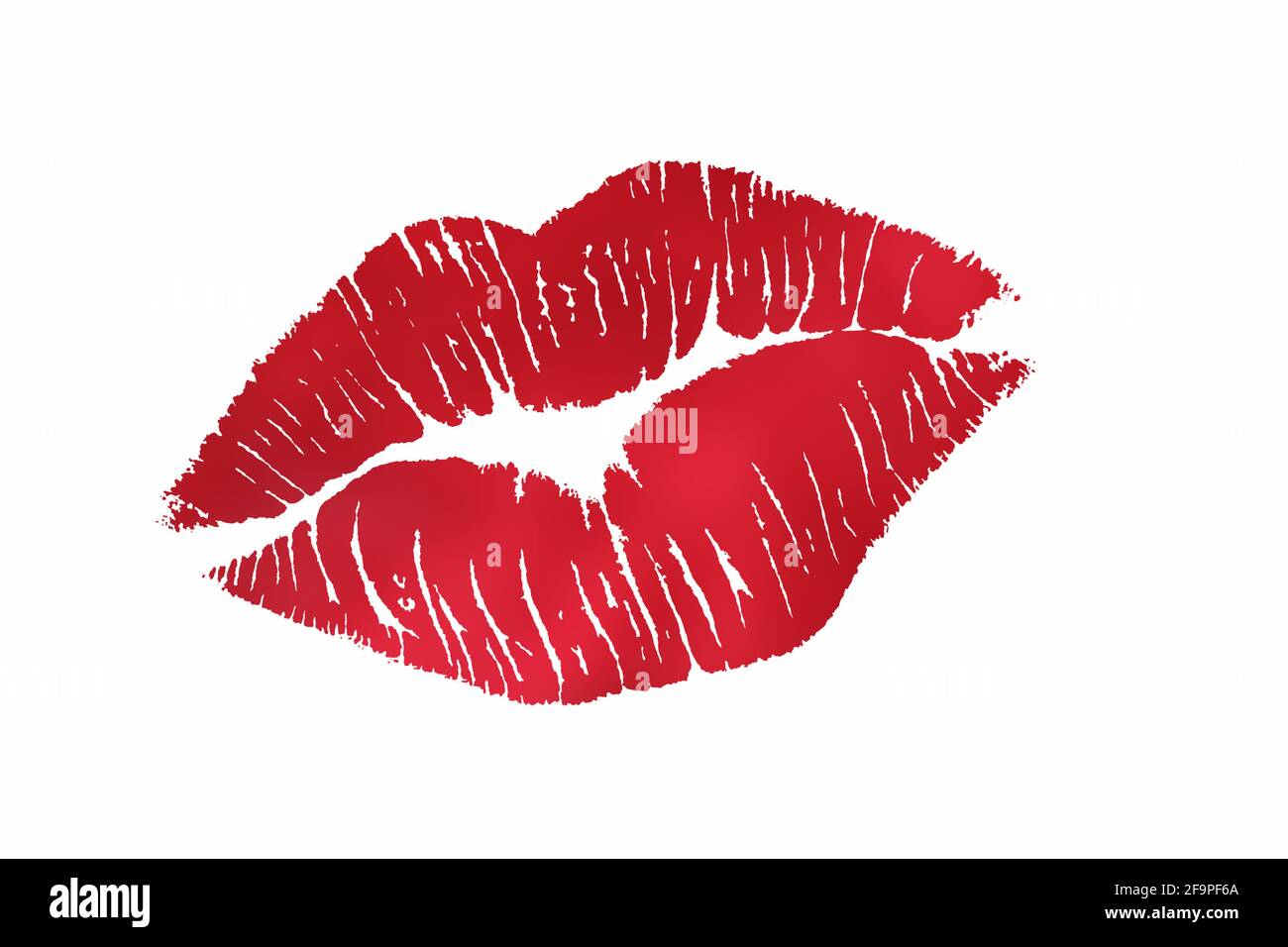 Lippenstift-Flecken Flecken Flecken Flecken Flecken auf weißem ...