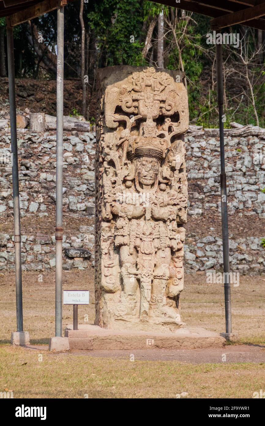 Stela maya ruins copan honduras -Fotos und -Bildmaterial in hoher ...