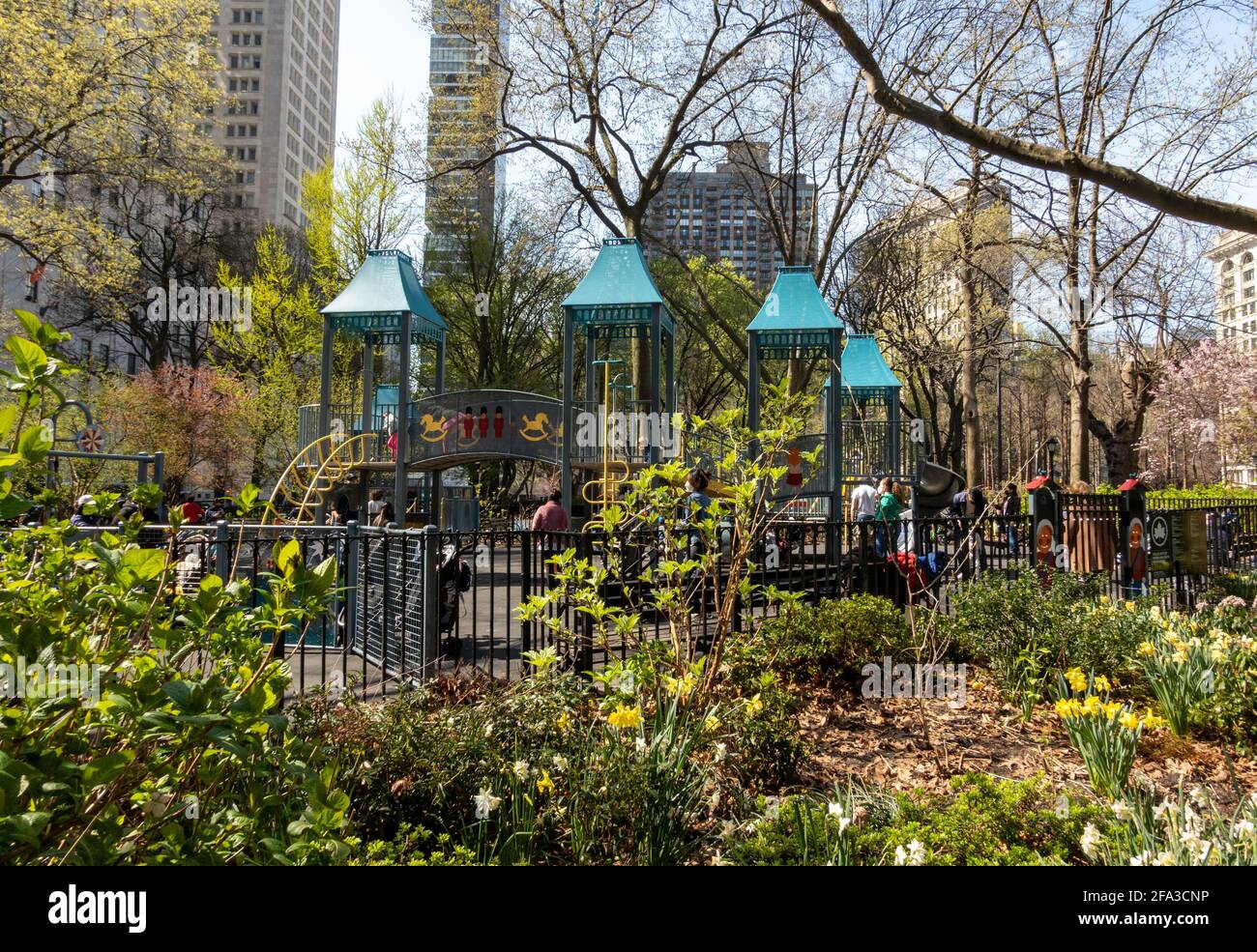 Police Officer Moira Ann Smith Spielplatz im Madison Square Park, New ...