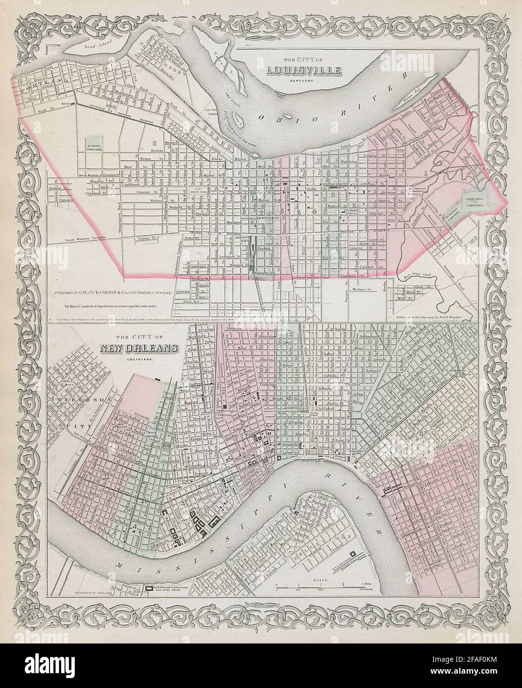 Colton plan oder karte von new orleans -Fotos und -Bildmaterial in ...