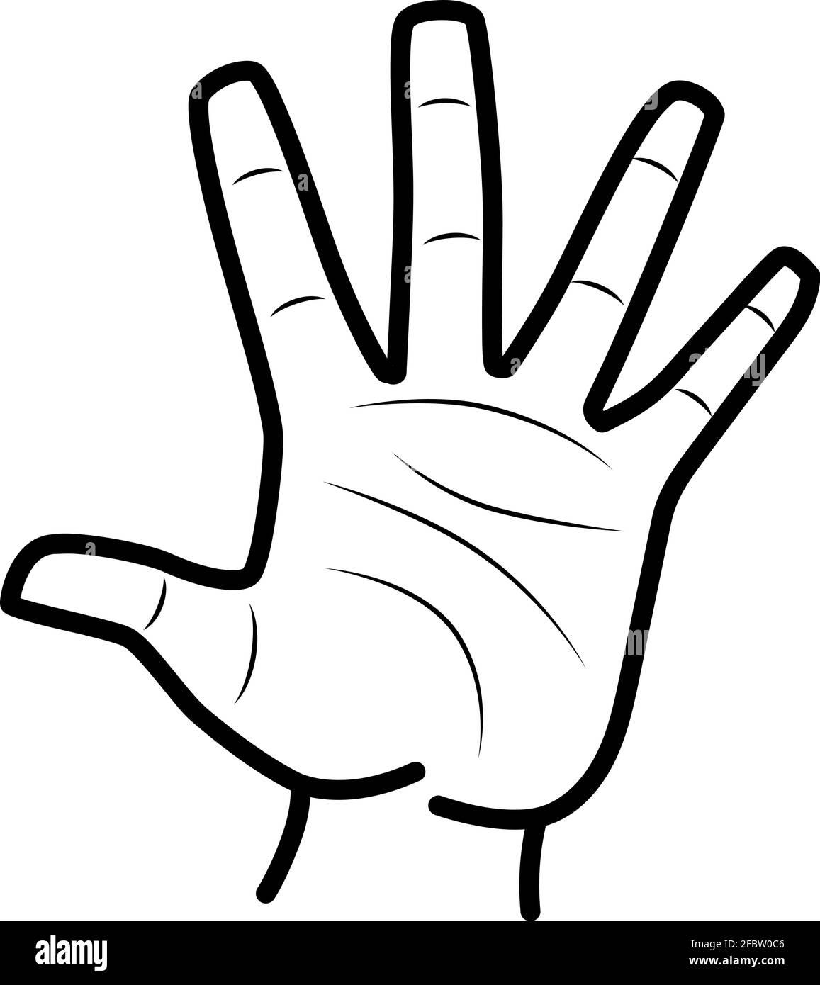 Malbuch oder Seite für Kinder. Hand schwarz-weiß Vektor-Illustration ...