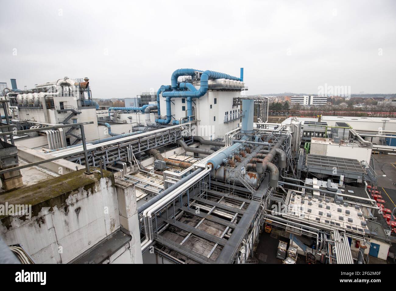 Nürnberg, Deutschland. April 2021. Blick auf das Druckereigelände von ...