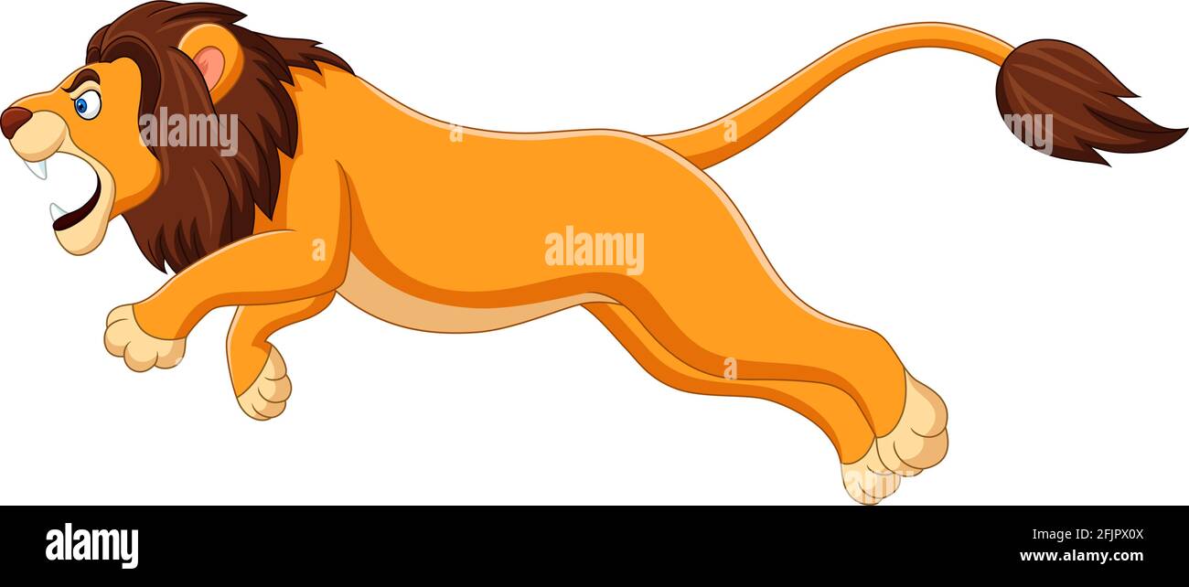 Brüllender löwe cartoon Stock-Vektorgrafiken kaufen - Alamy