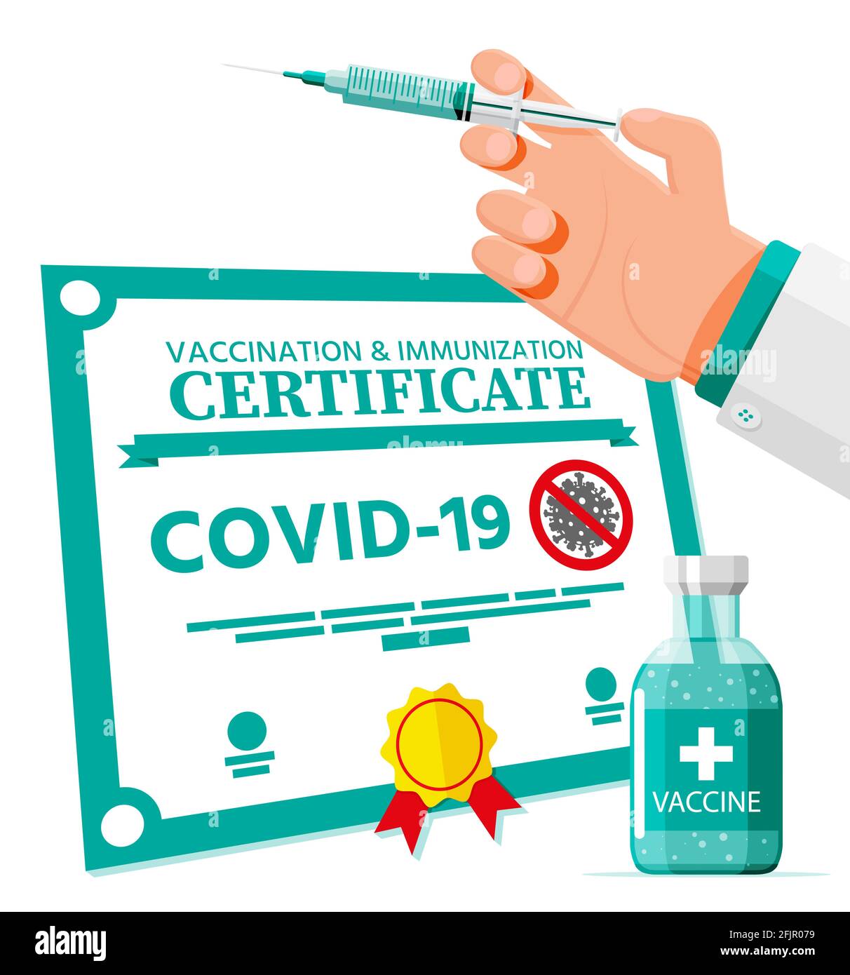 Impfpass stempel Stock-Vektorgrafiken kaufen - Alamy