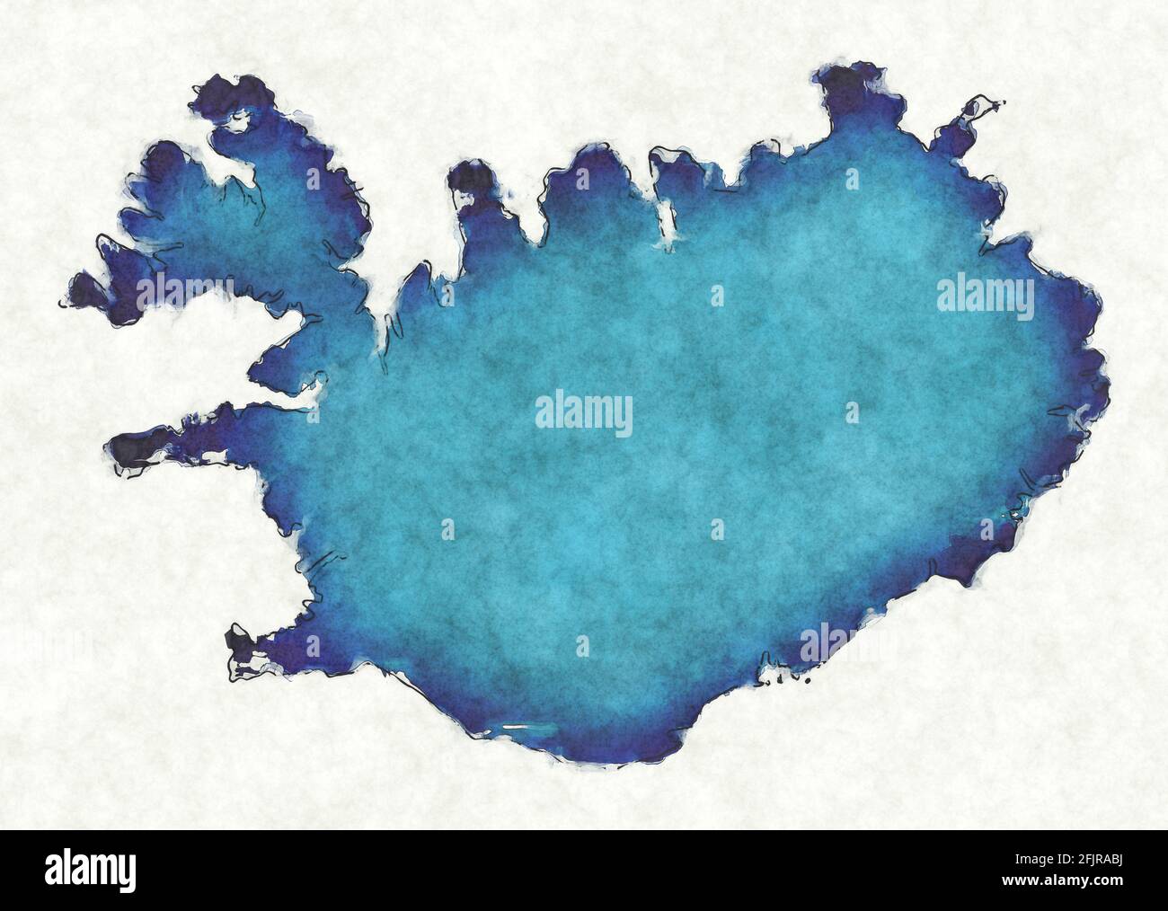 Island karte -Fotos und -Bildmaterial in hoher Auflösung – Alamy