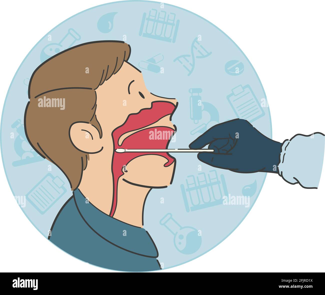 Hals Abstrich Stockfotos und -bilder Kaufen - Alamy