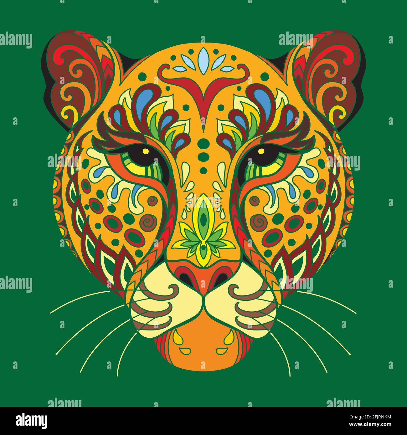 Leopard illustration Stock-Vektorgrafiken kaufen - Alamy