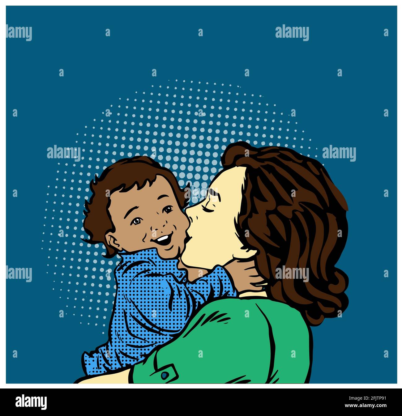 Comic pop art stil Ausgeschnittene Stockfotos und -bilder - Alamy