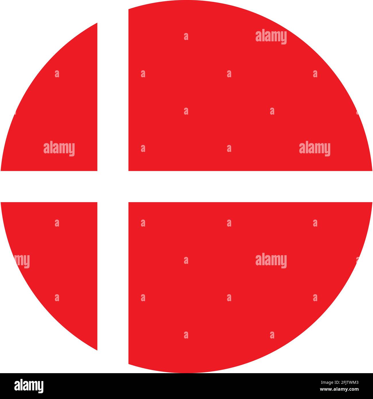 Dänemark Runde Flagge Vektor Hintergrund. Flaggen und Symbole Stock ...
