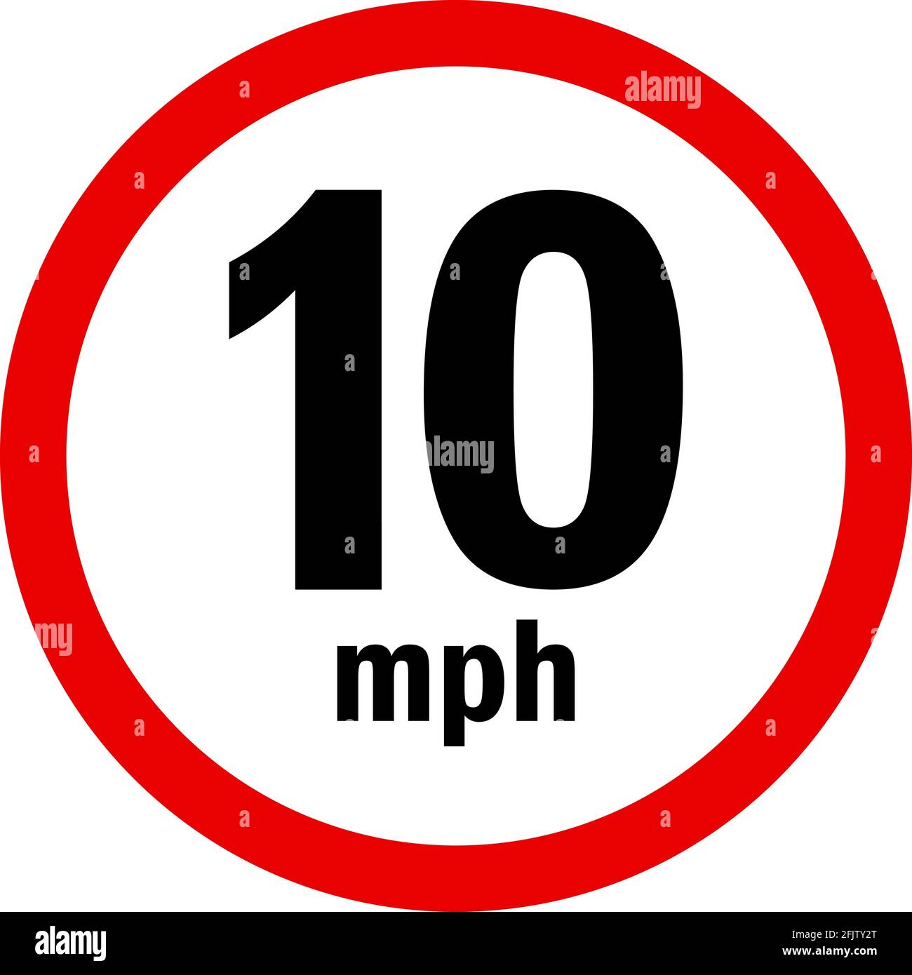 Zeichen langsam 10 meilen pro stunde -Fotos und -Bildmaterial in hoher ...