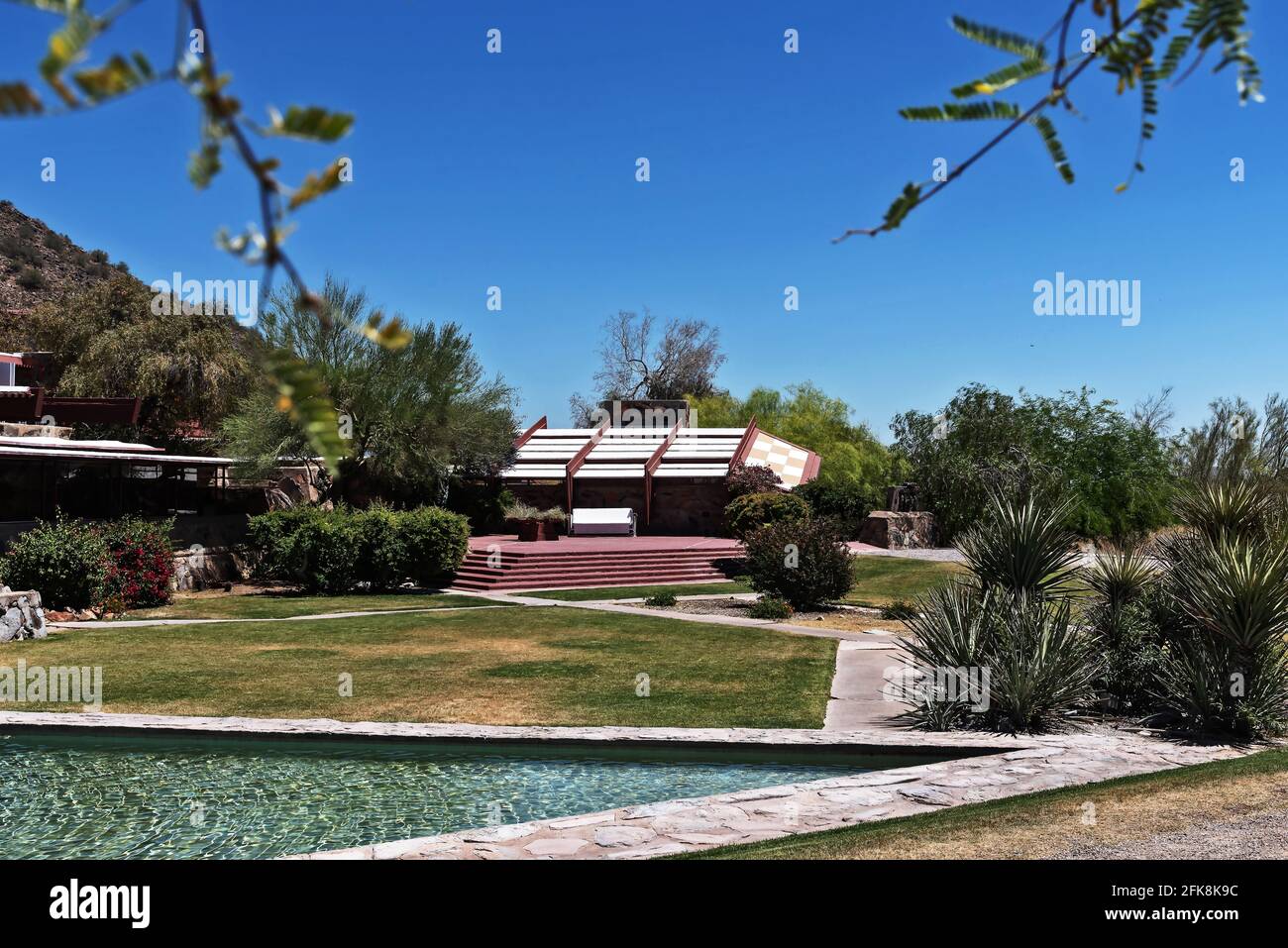 Taliesin West Architekt Frank Lloyd Wright's Winterhaus und Schule in der Wüste, Sitz der Frank ...
