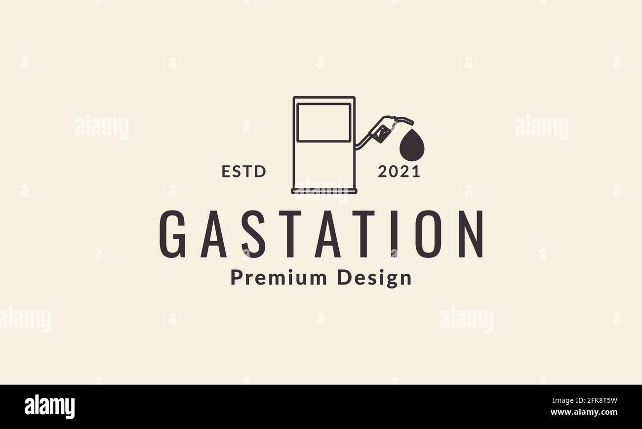 Tankstelle Logo Vektor Symbol Symbol Design Grafik Illustration Stock ...
