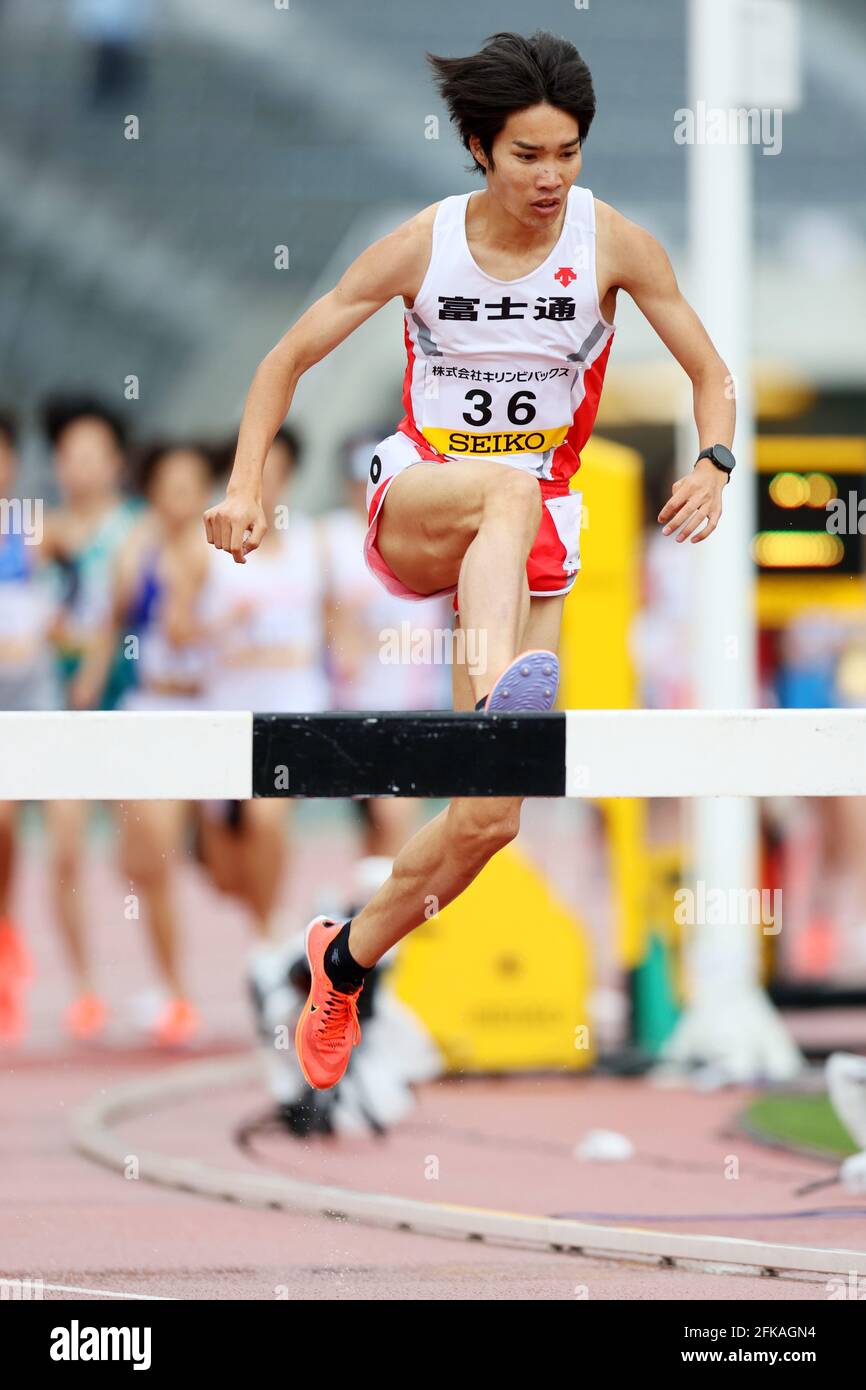 EDION Stadium Hiroshima, Hiroshima, Japan. April 2021. Kazuya Shiojiri, 29. APRIL 2021 ...