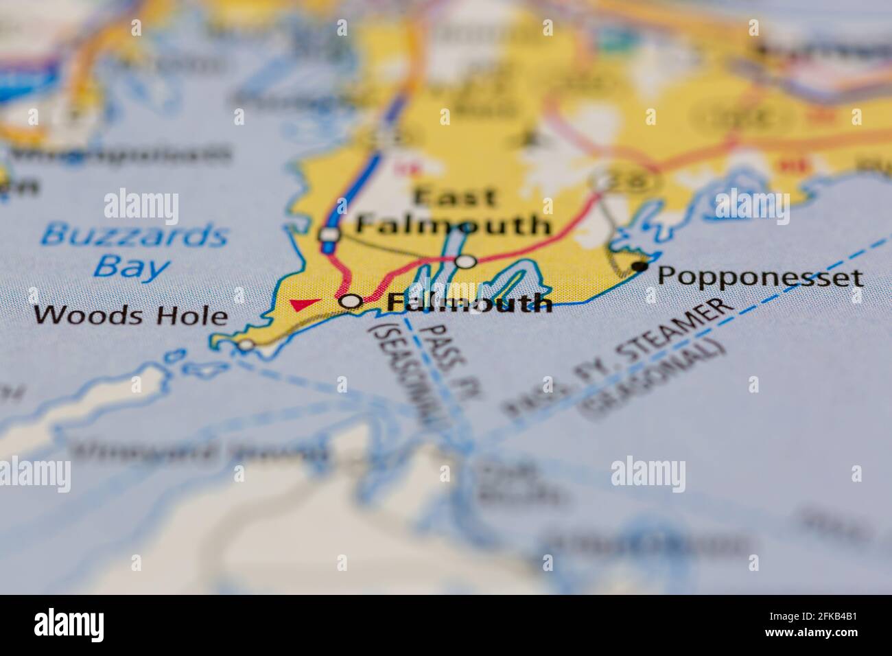 Falmouth auf einer karte -Fotos und -Bildmaterial in hoher Auflösung ...