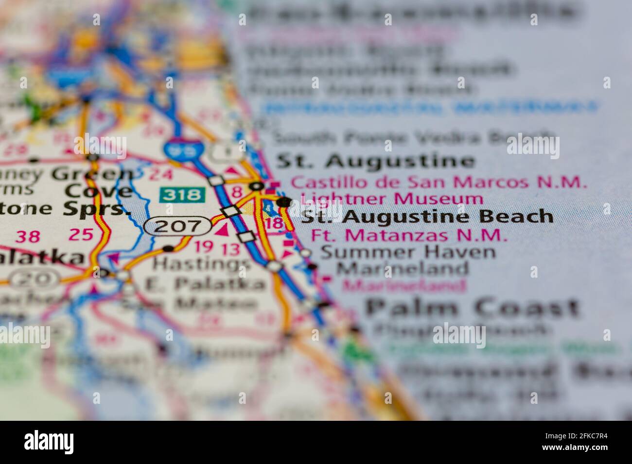 Mapa De Augustine, Florida Augustine Beach In Florida | Walking Map