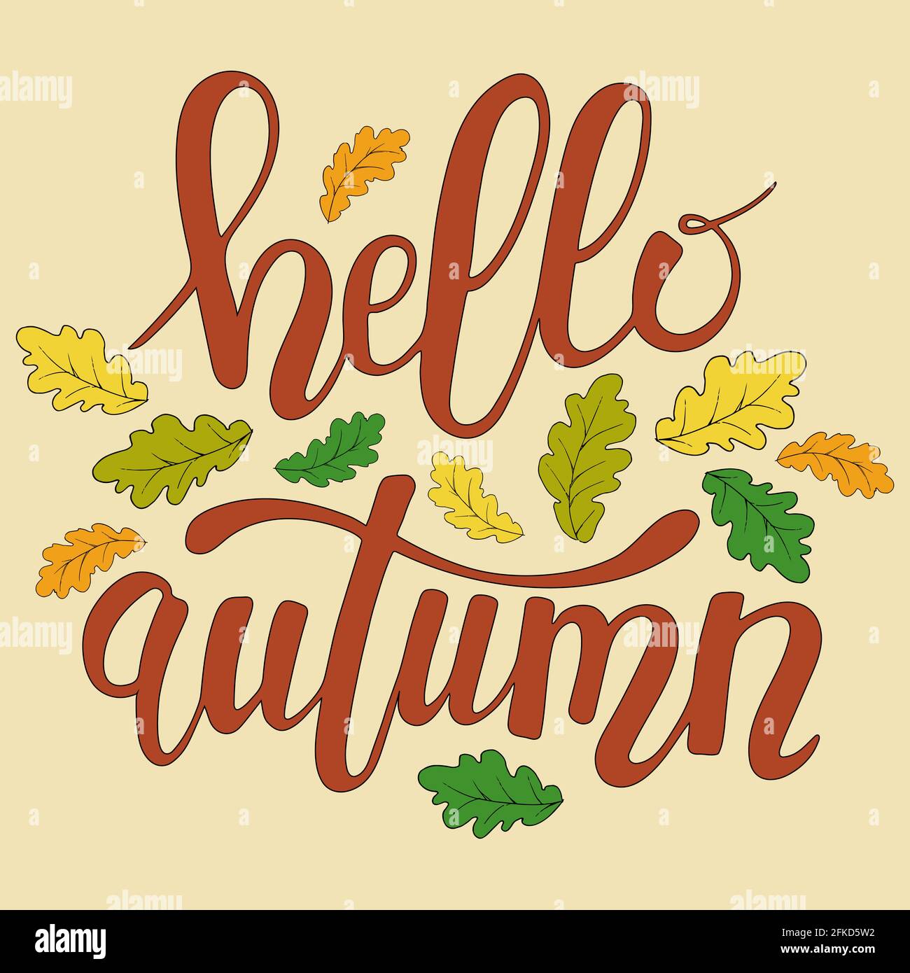 Herbst schriftzug Stock-Vektorgrafiken kaufen - Alamy