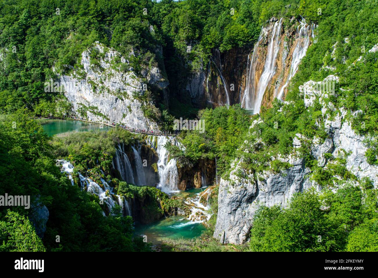 Veliki Slap Wasserfall im Nationalpark Plitvicer Seen, Kroatien Stockfotografie - Alamy