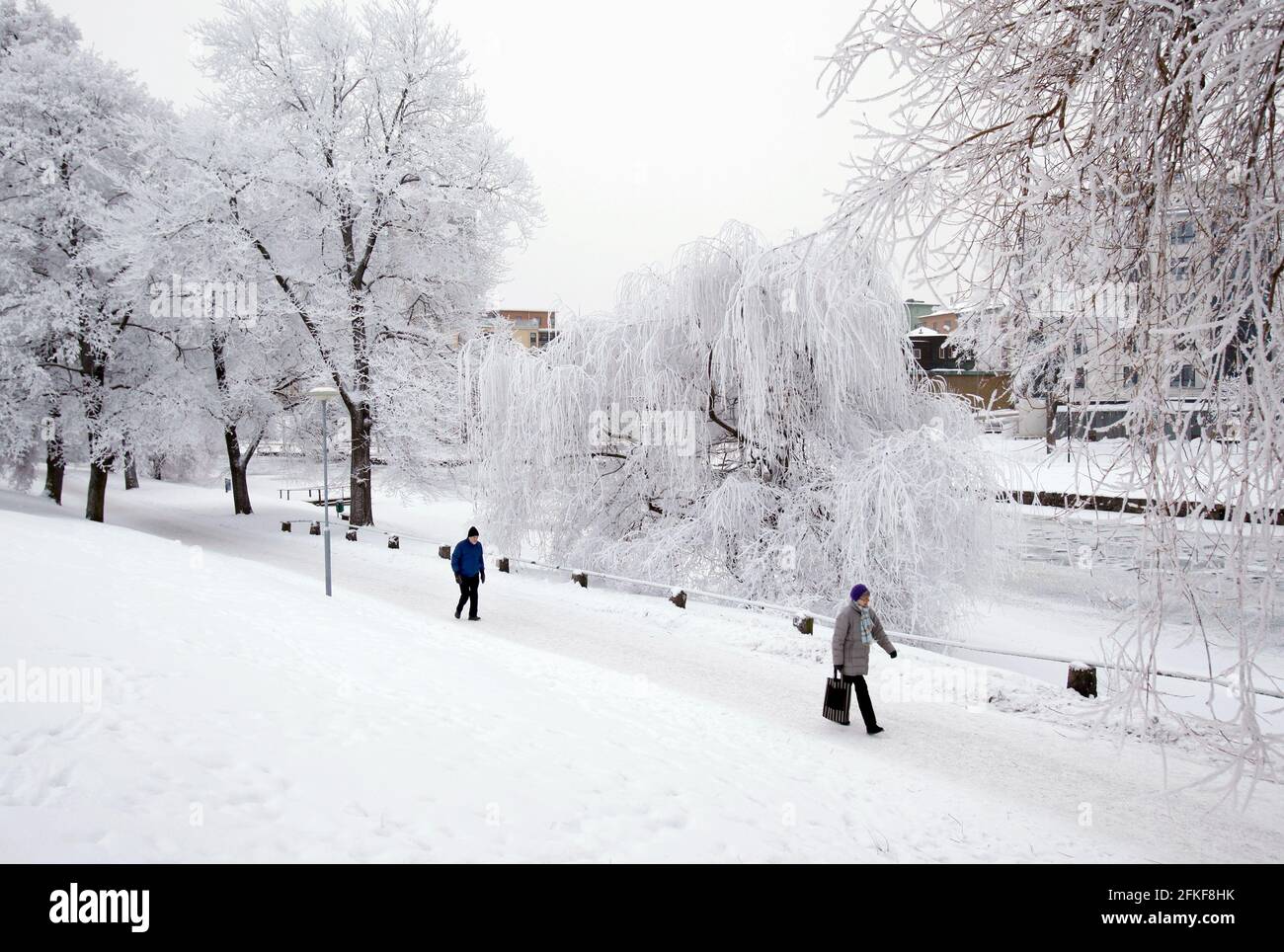 Winter in Linköping, Schweden Stockfotografie - Alamy