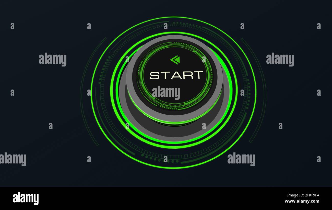 Start Stop-Taste Konzept mit Fingertouch-Taste ändern Start Zum ...