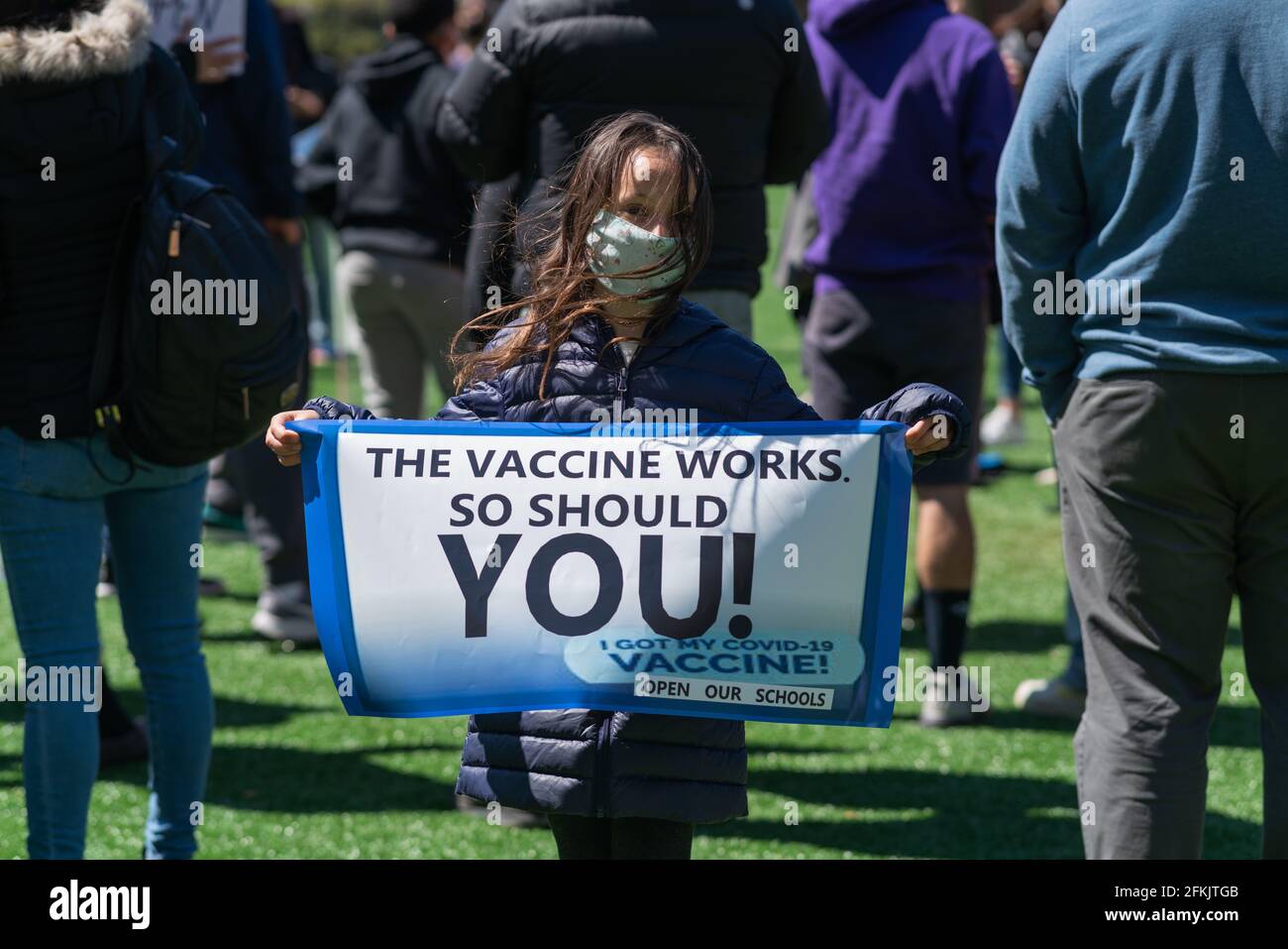 Die New Yorker Bürgermeisteranwärter Andrew Yang und Kathryn Garcia ...