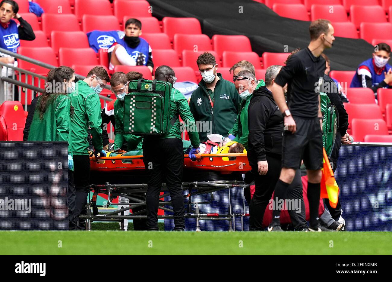 Während des Buildbase FA Vase 2019/20 Finales im Wembley Stadium ...