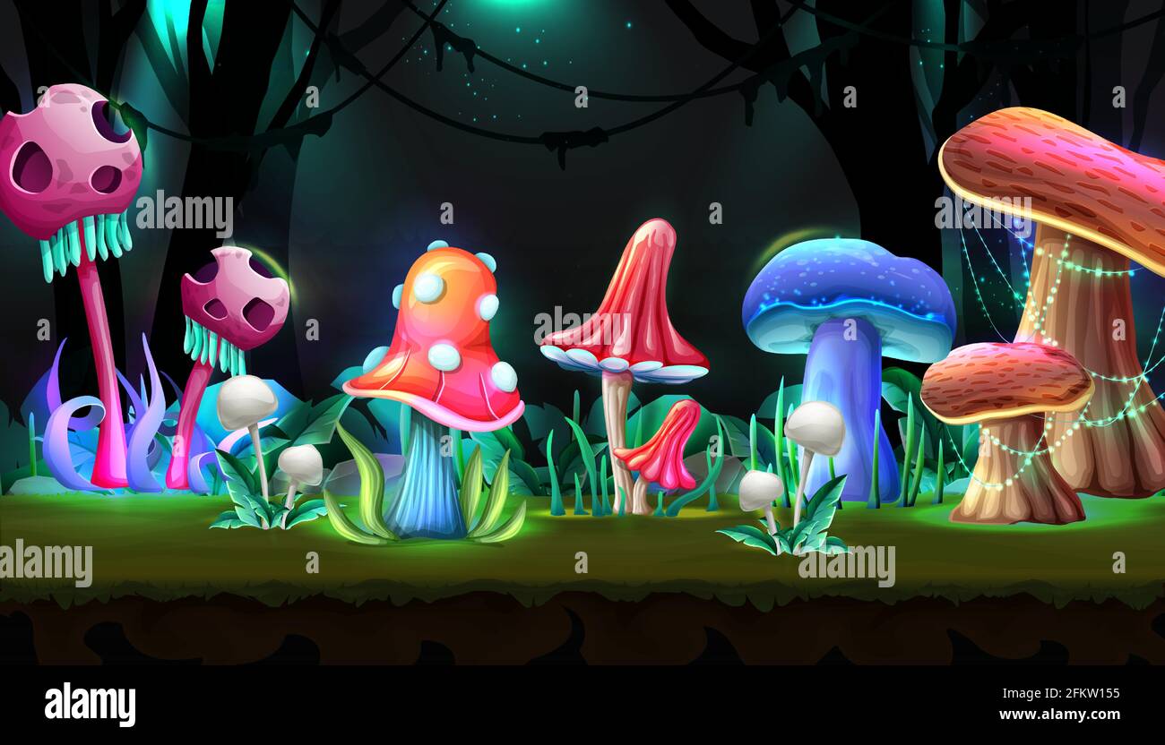 Pilze cartoon Stock-Vektorgrafiken kaufen - Alamy