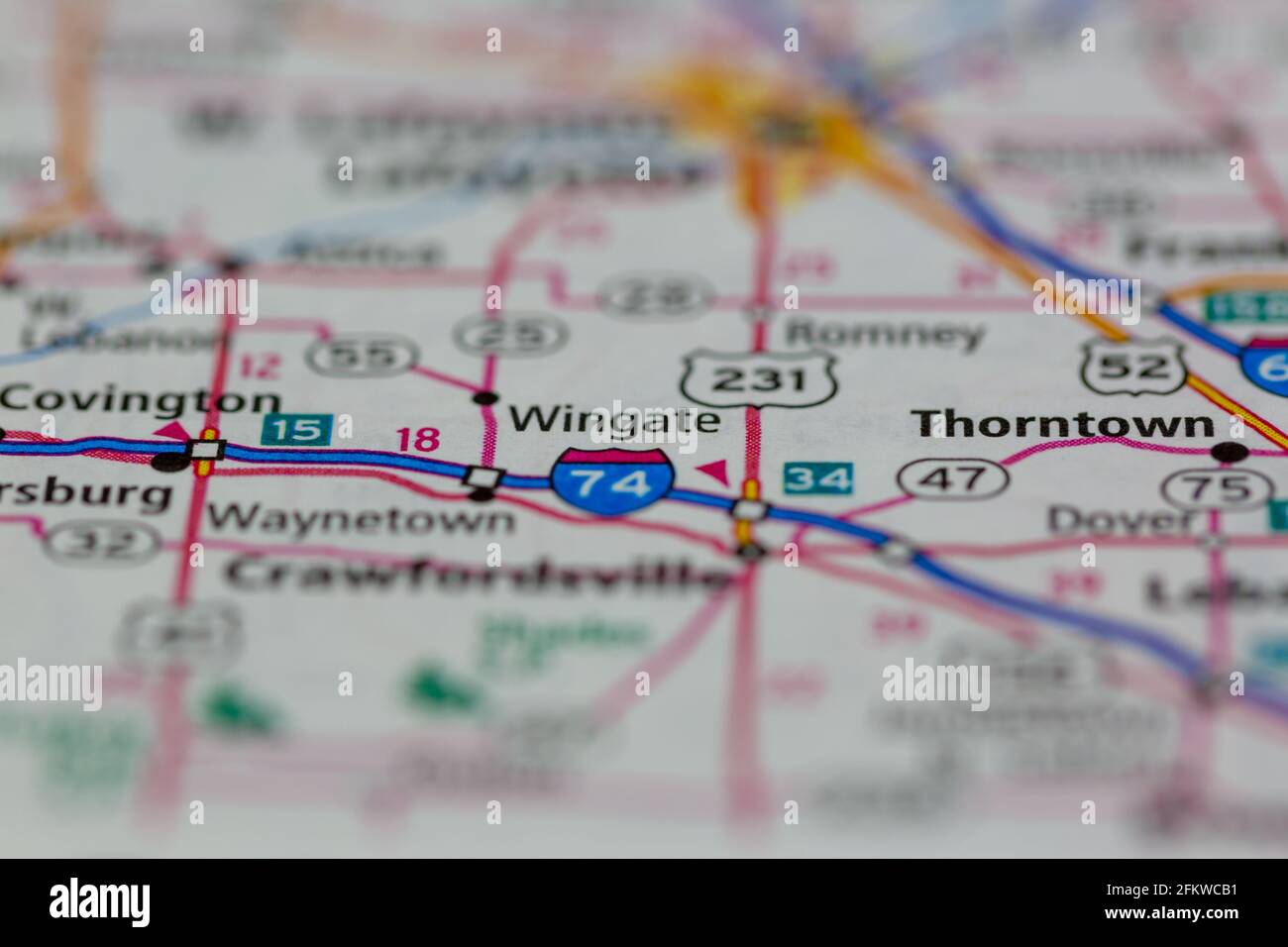 Wingate auf einer karte -Fotos und -Bildmaterial in hoher Auflösung – Alamy