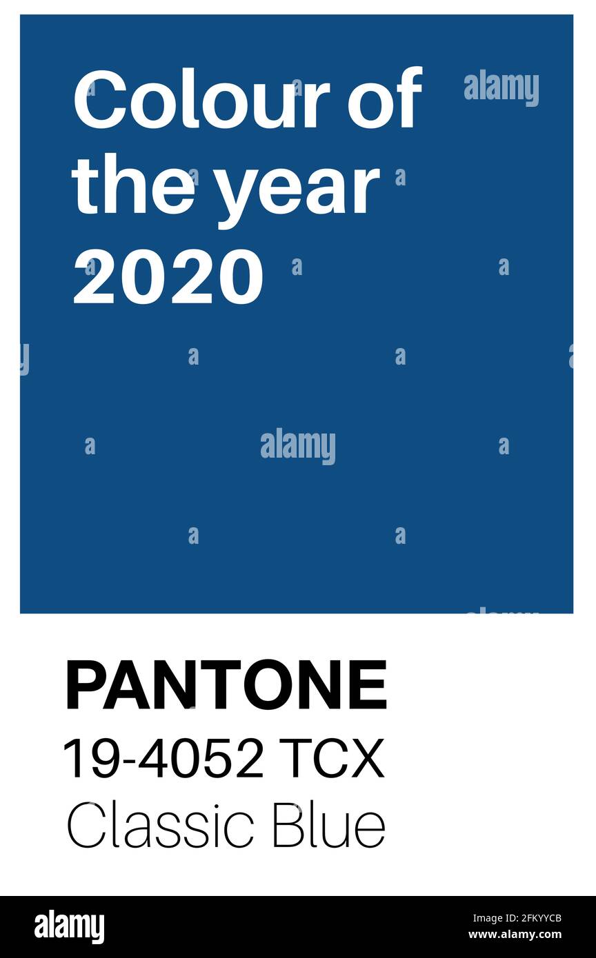 Pantone classic 2020 jahr Stock-Vektorgrafiken kaufen - Alamy
