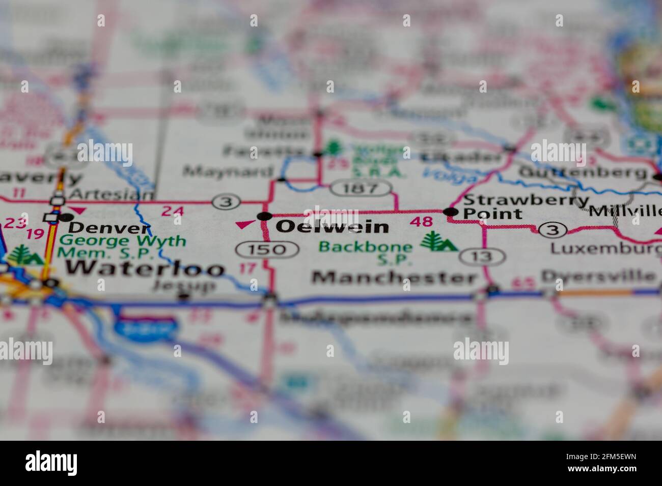 Oelwein iowa karte -Fotos und -Bildmaterial in hoher Auflösung – Alamy