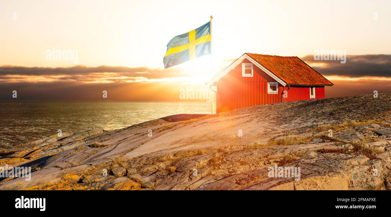 Swedish house swedish flag -Fotos und -Bildmaterial in hoher Auflösung ...