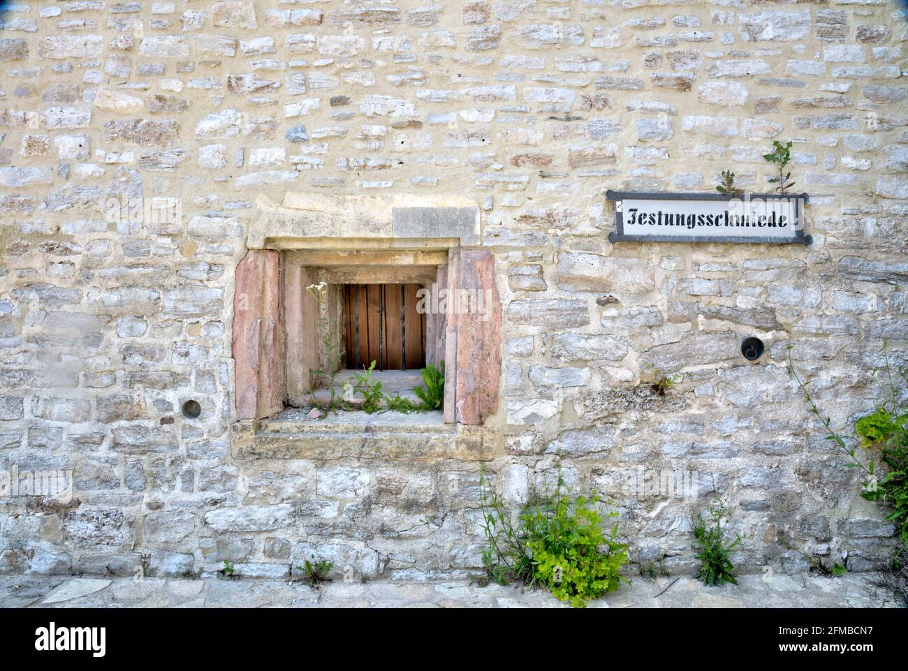 Festungsschmiede, Fenster, Zitadelle Petersberg, Petersberg, Fassade, Festung, Sommer, Erfurt ...