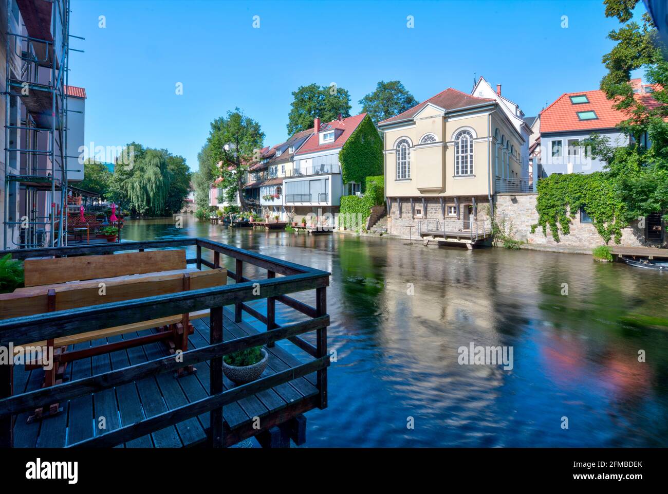 Idylle bei Junkersand, Gera, alte Synagoge, Hausfassaden, Altstadt ...