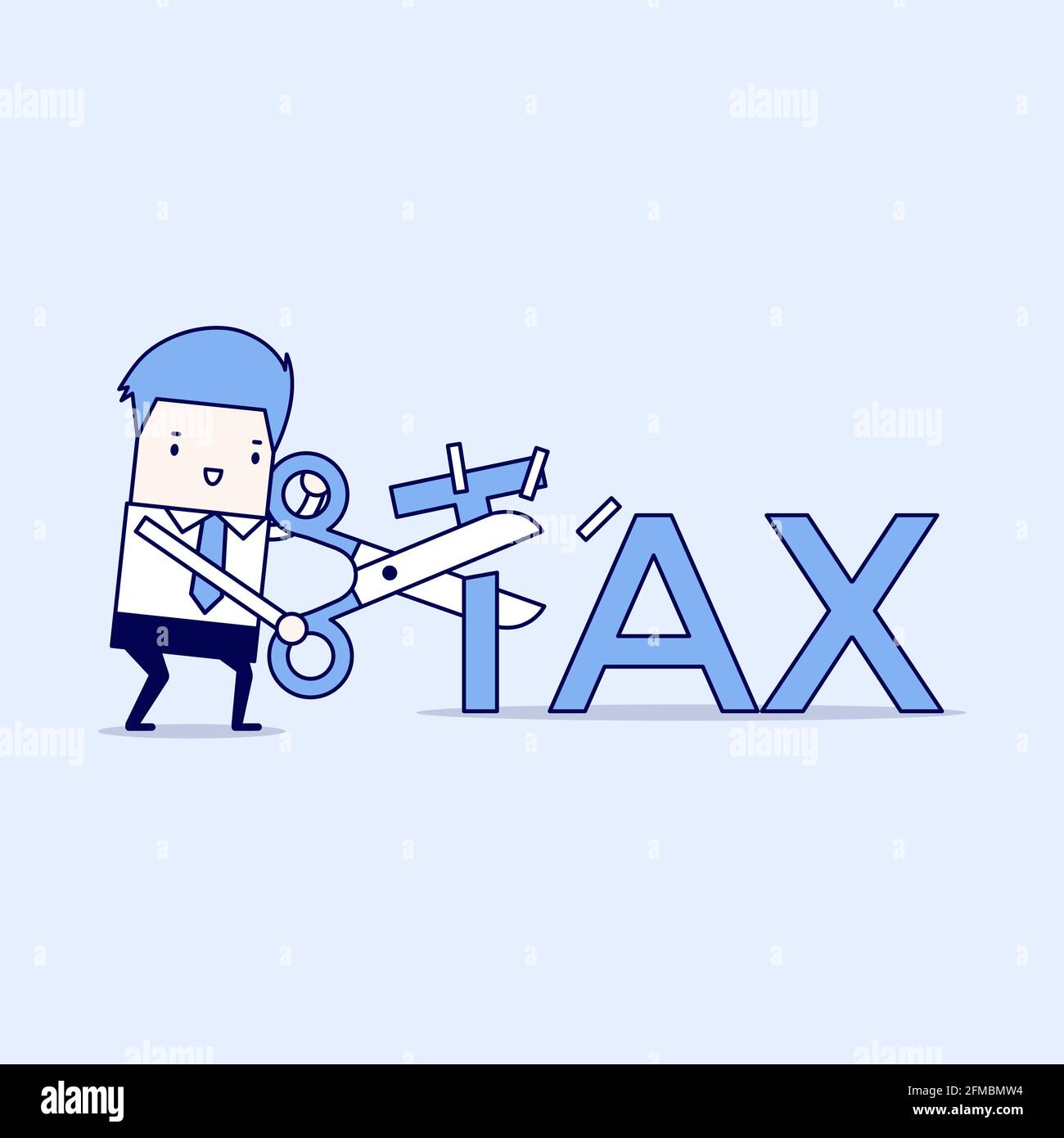 Zahlen steuer cartoon Stock-Vektorgrafiken kaufen - Alamy