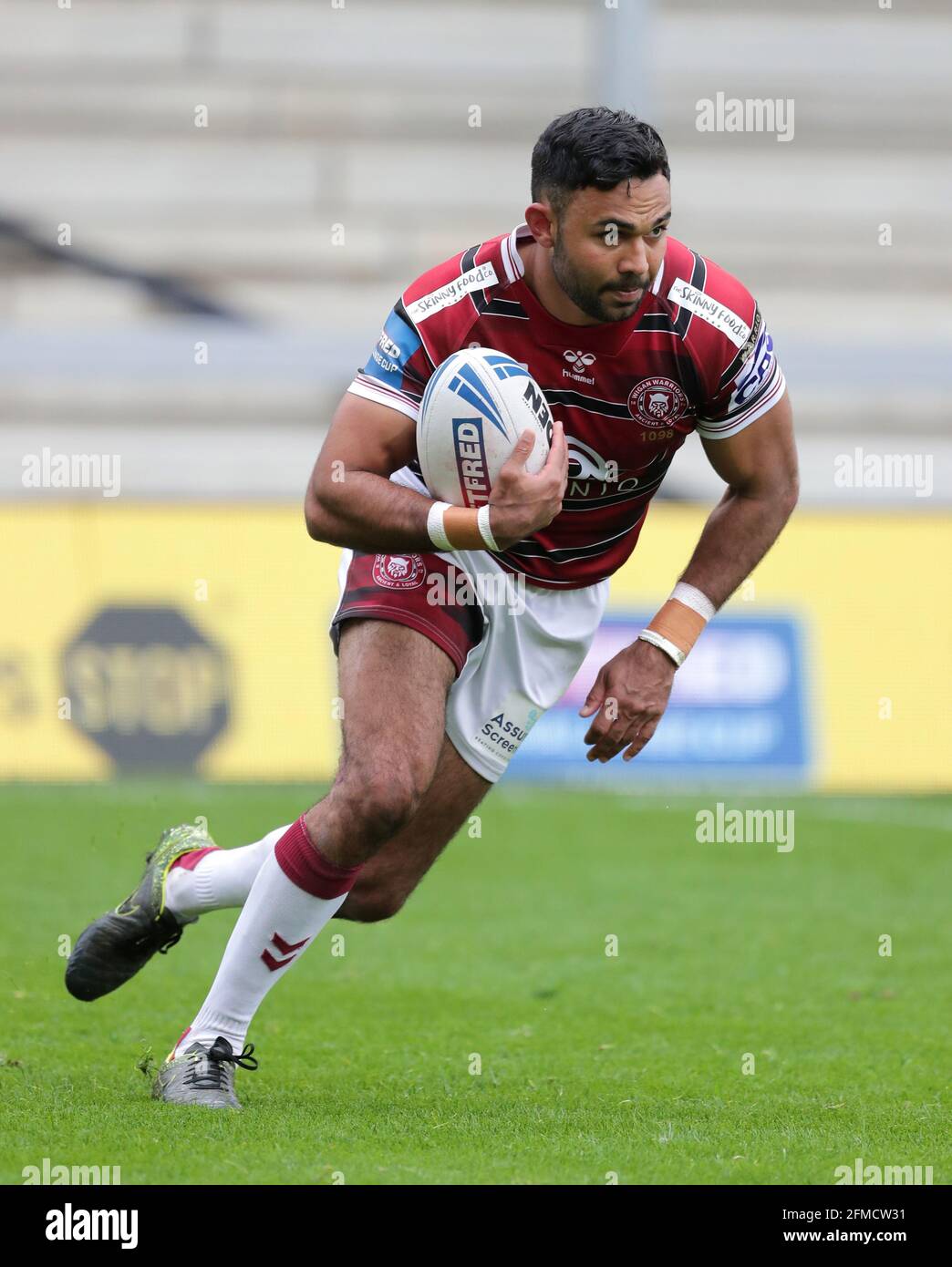 Bevan French von Wigan Warriors beim Viertelfinalspiel des Betfred ...