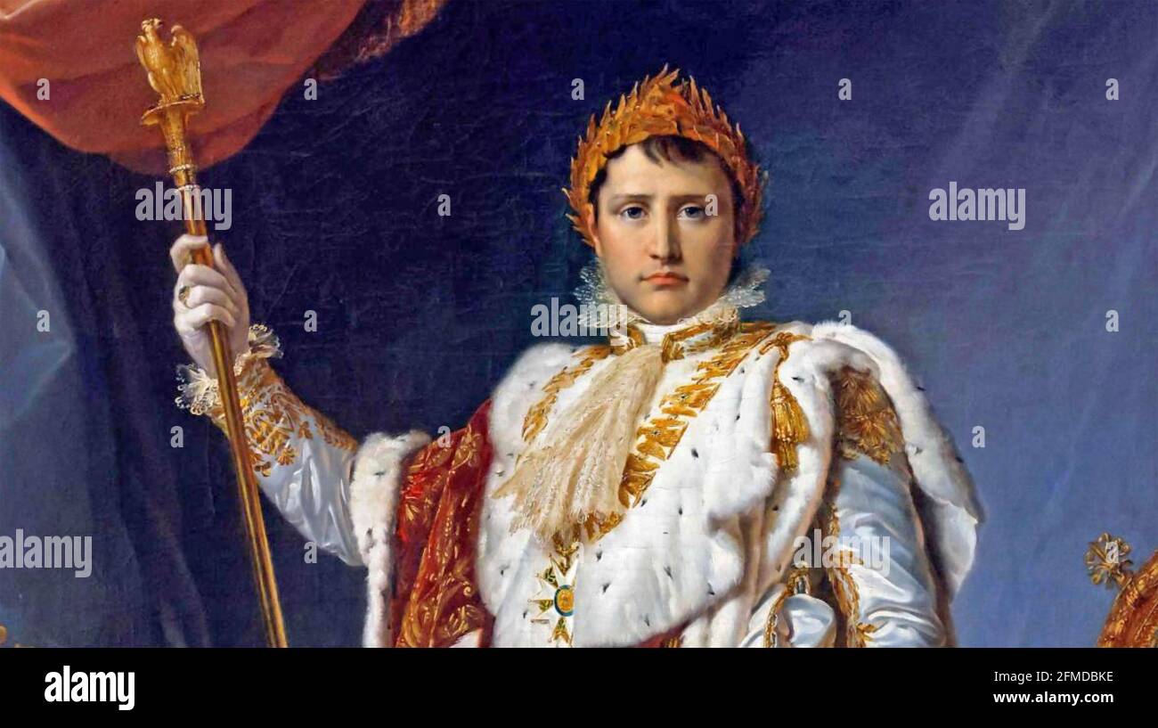 NAPOLEON 1 (1769-1821 in seinen kaiserlichen Gewändern von Francois ...