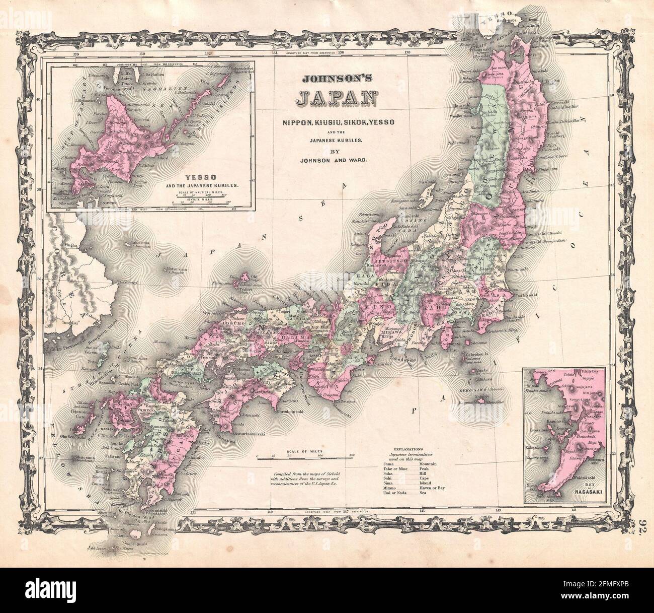 Japan map historical 19th century -Fotos und -Bildmaterial in hoher ...