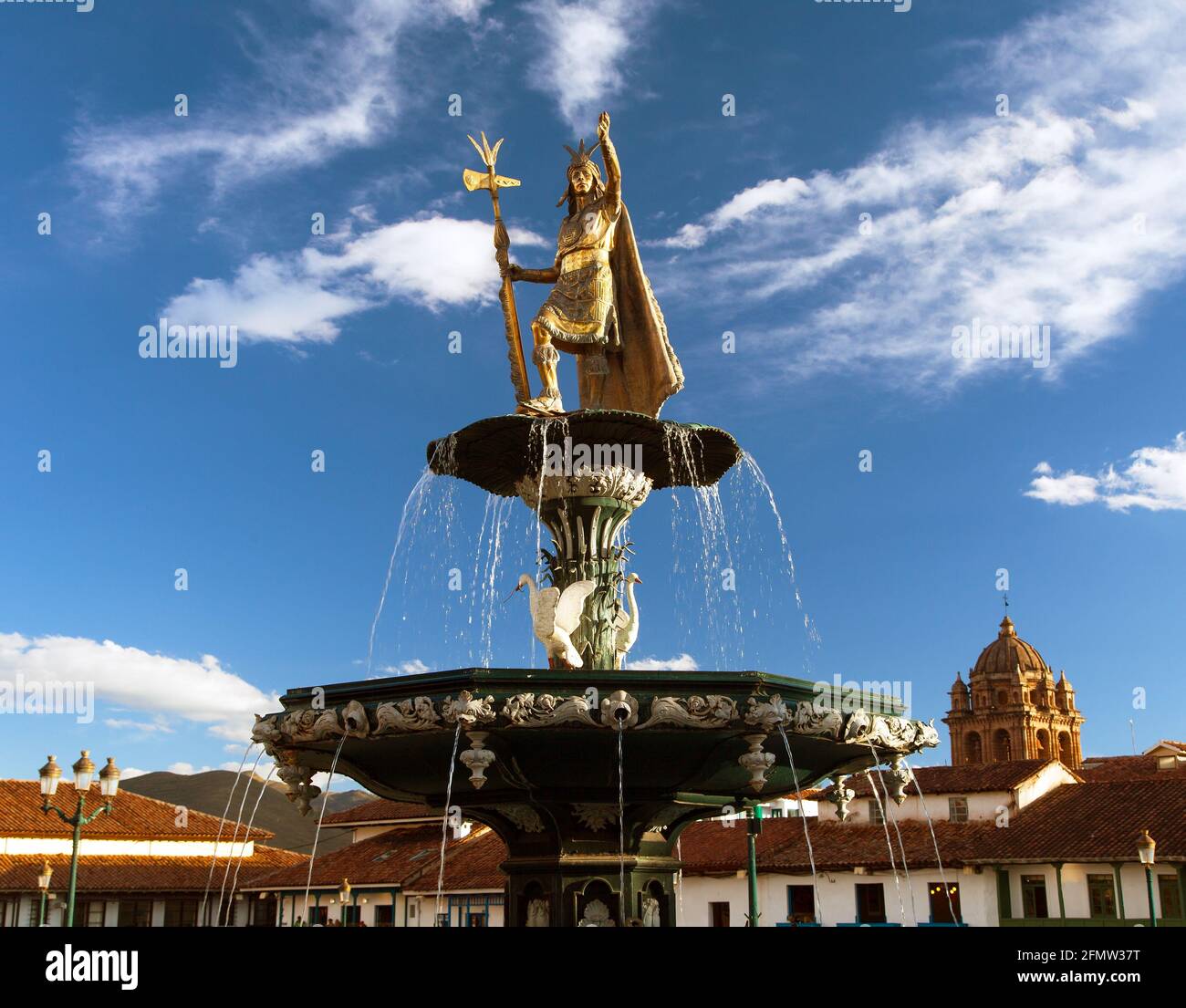 Cusco inca pachacutec peru peruanische skulptur statue -Fotos und ...