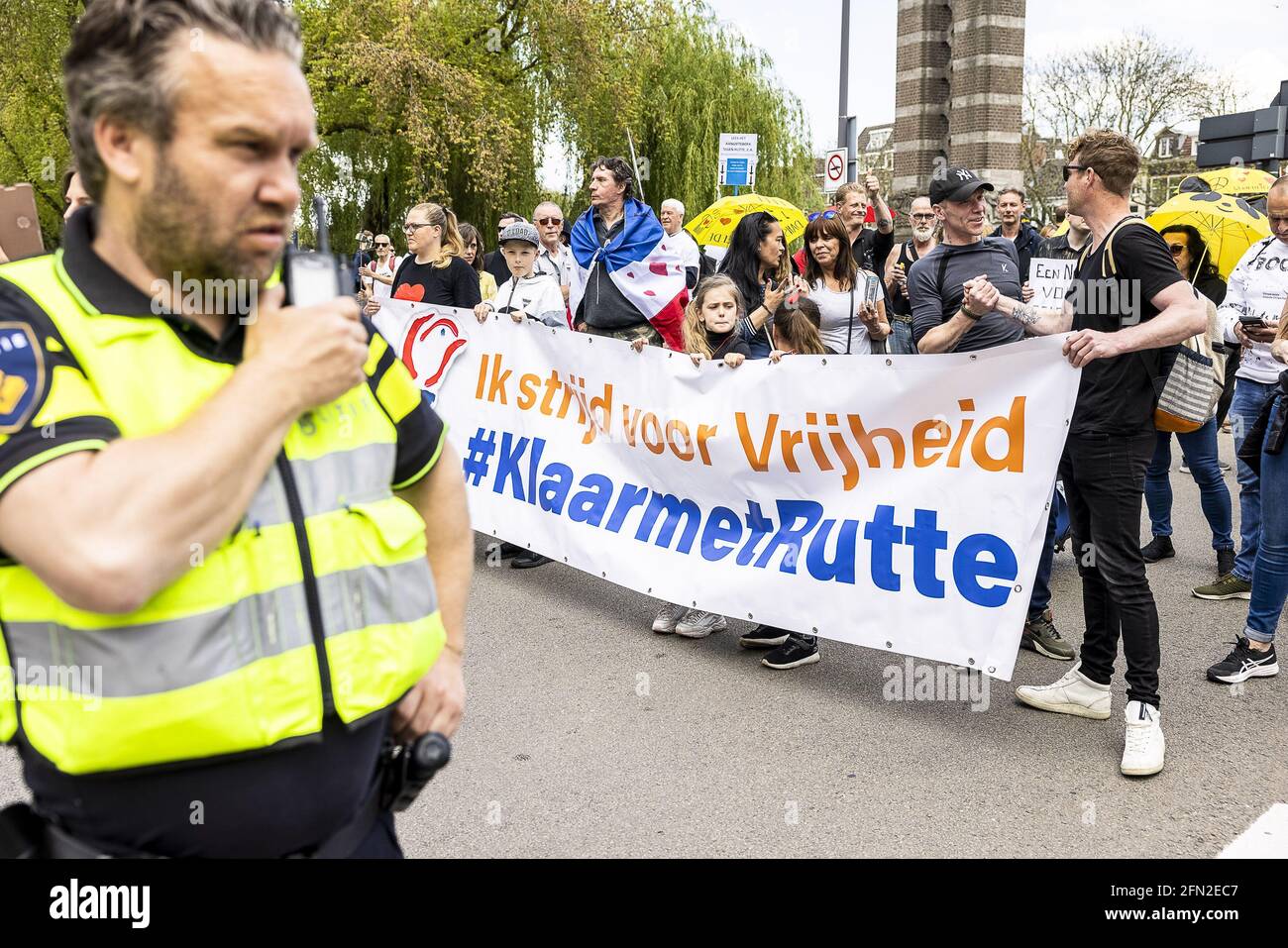 Den Bosch, Niederlande. Mai 2021. DEN Bosch, Protest gegen Corona ...