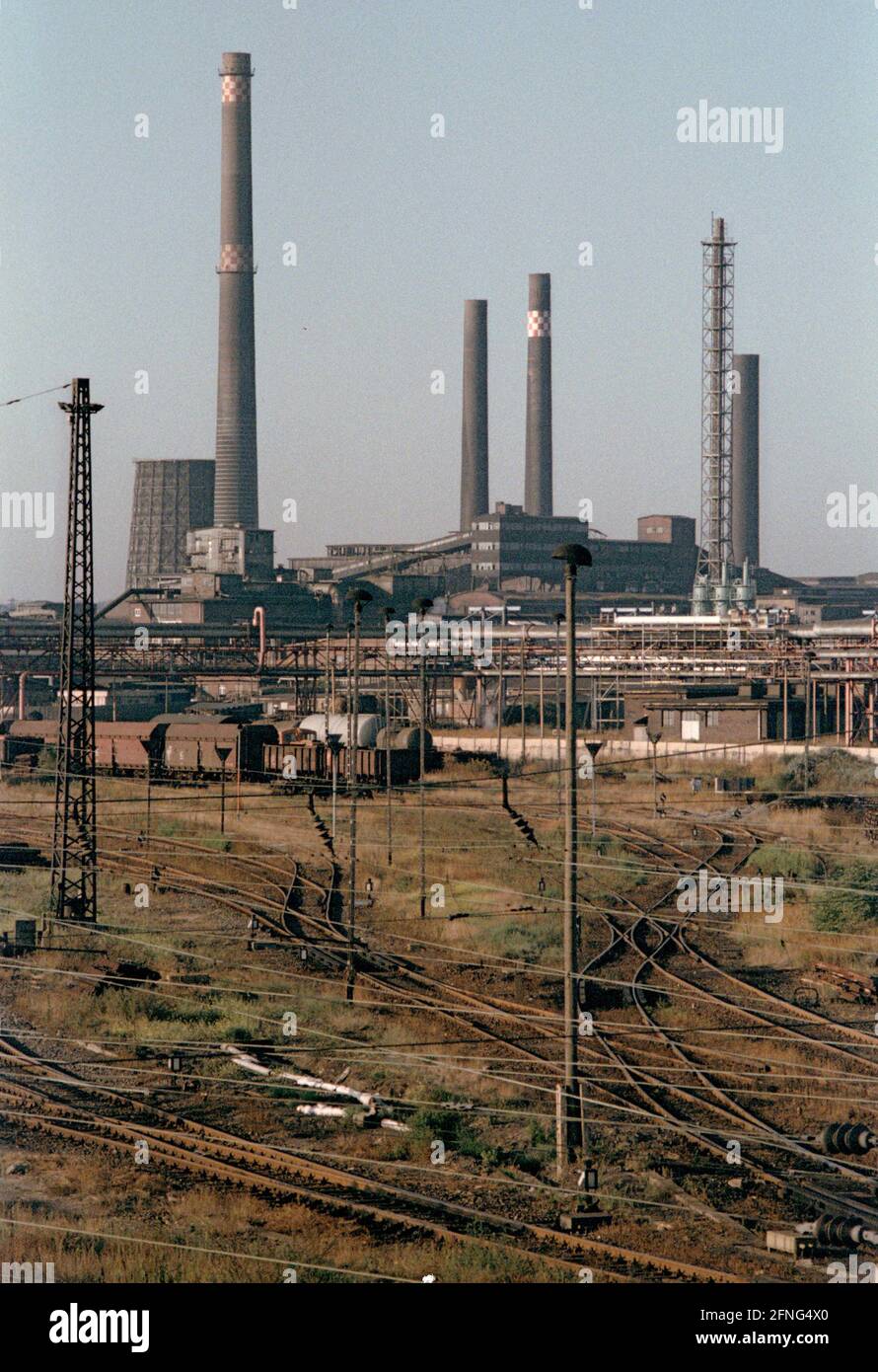 Sachsen-Anhalt / DDR / Bitterfeld / 1991 Dies war einst ein ...