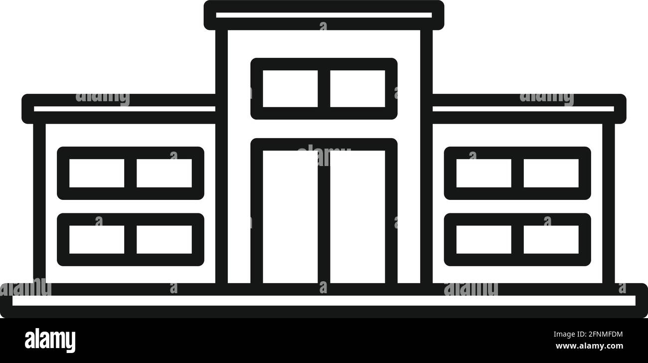 Pflegeheim Symbol, Umriss Stil Stock-Vektorgrafik - Alamy