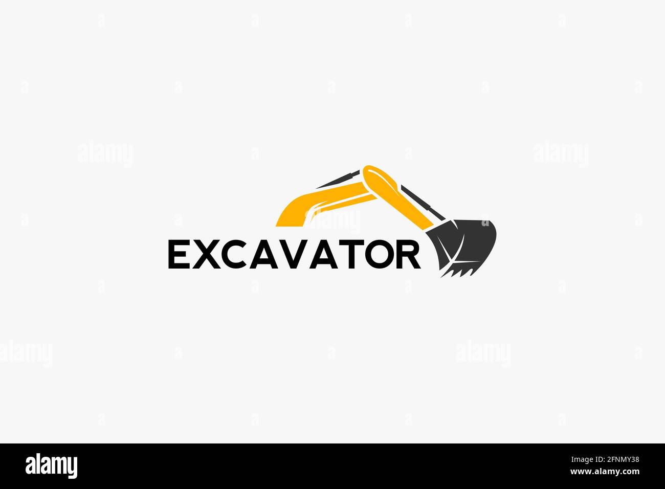 Vorlage für Bagger-Logo. Schwere Ausrüstung Logo Vektor für ...