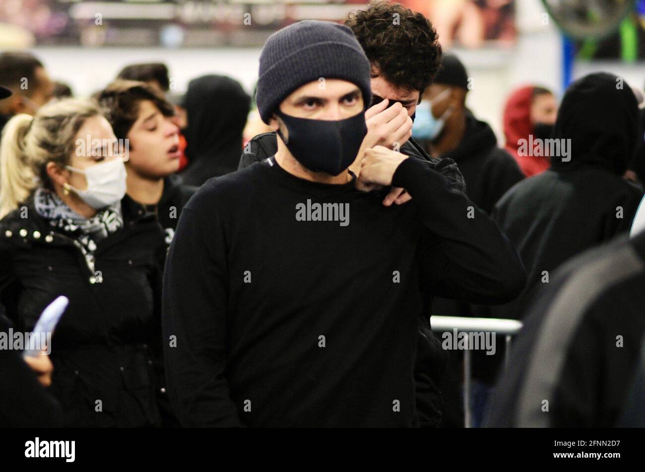Sao Paulo, Sao Paulo, Brasilien. Mai 2021. (INT) Beerdigung des ...